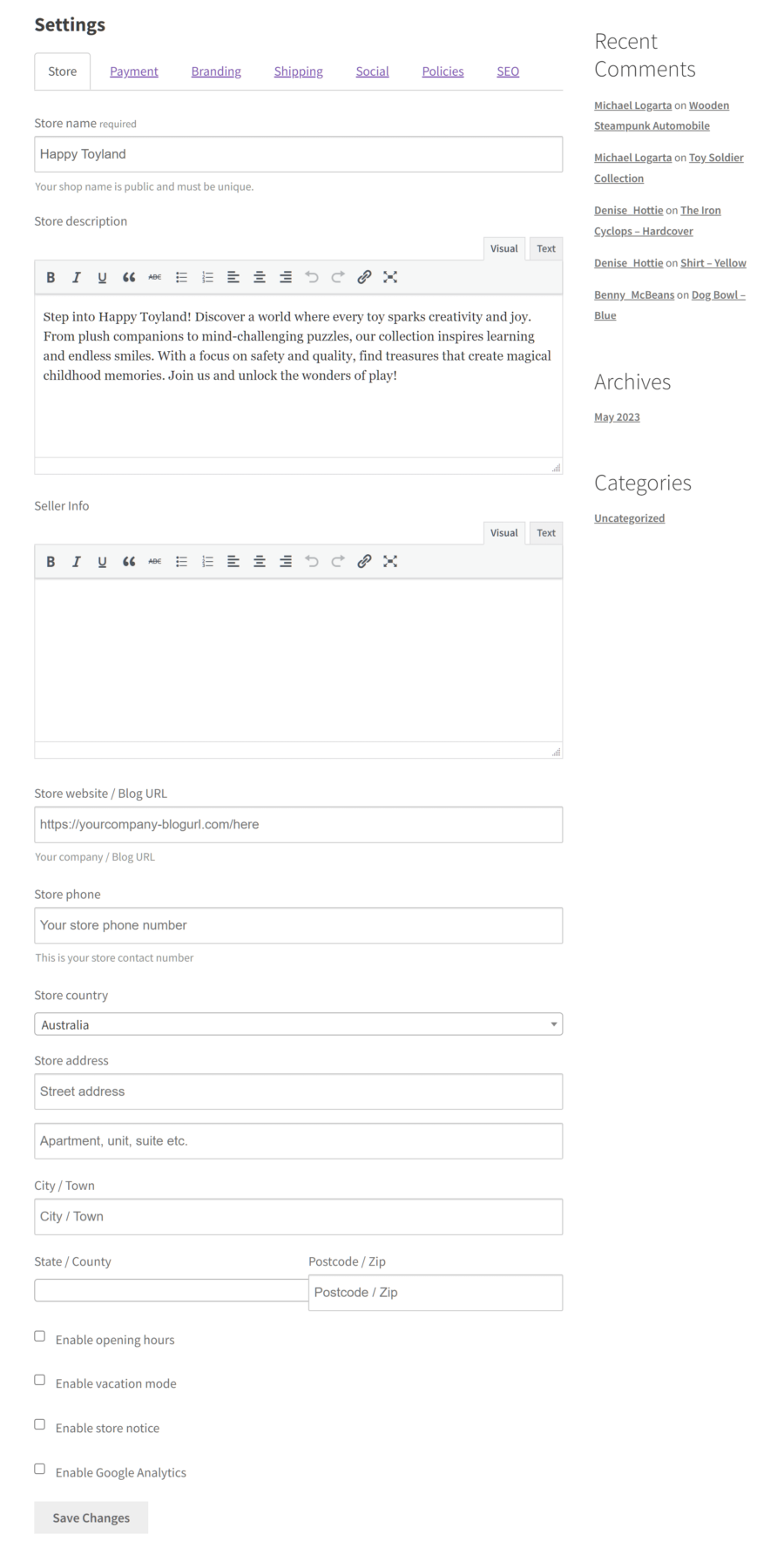 Vendor Store Mastery: Fine-Tuning Your Settings For Success