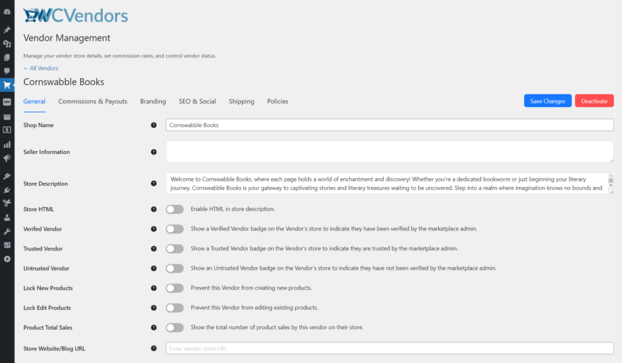 Marketplace Seller Management: Using The "All Vendors" Page