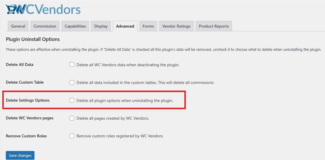 Advanced Settings Overview - WC Vendors