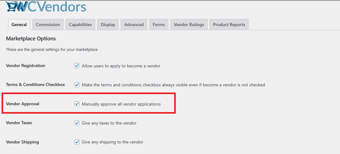 General Settings Overview - WC Vendors