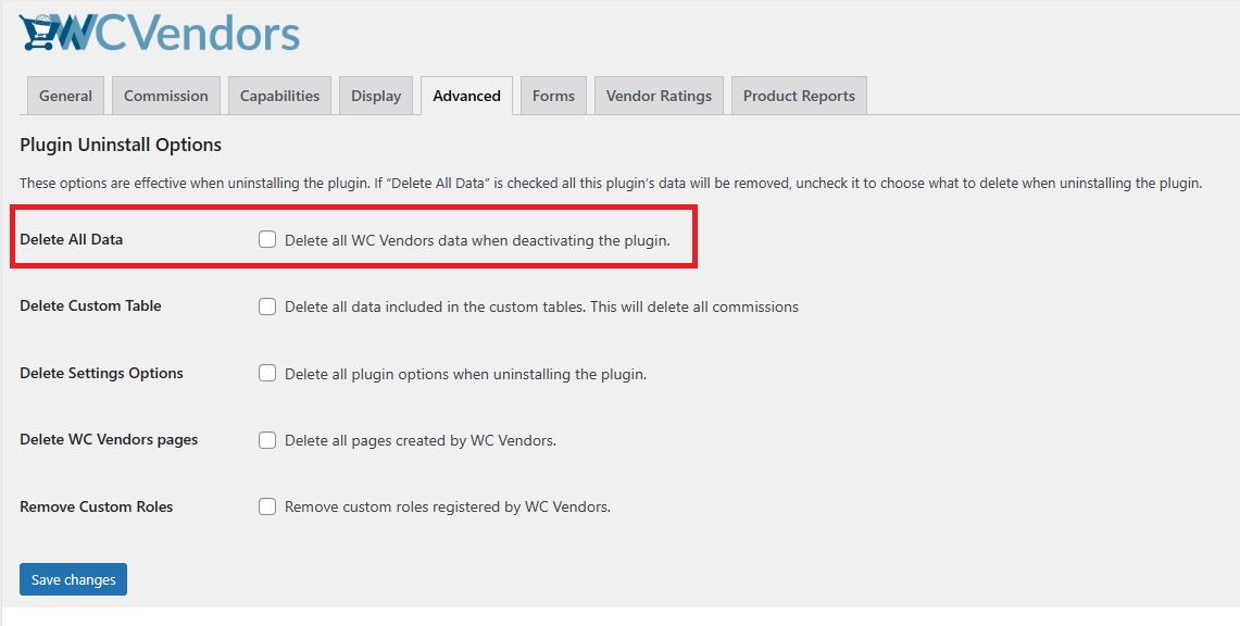 Advanced Settings Overview - WC Vendors